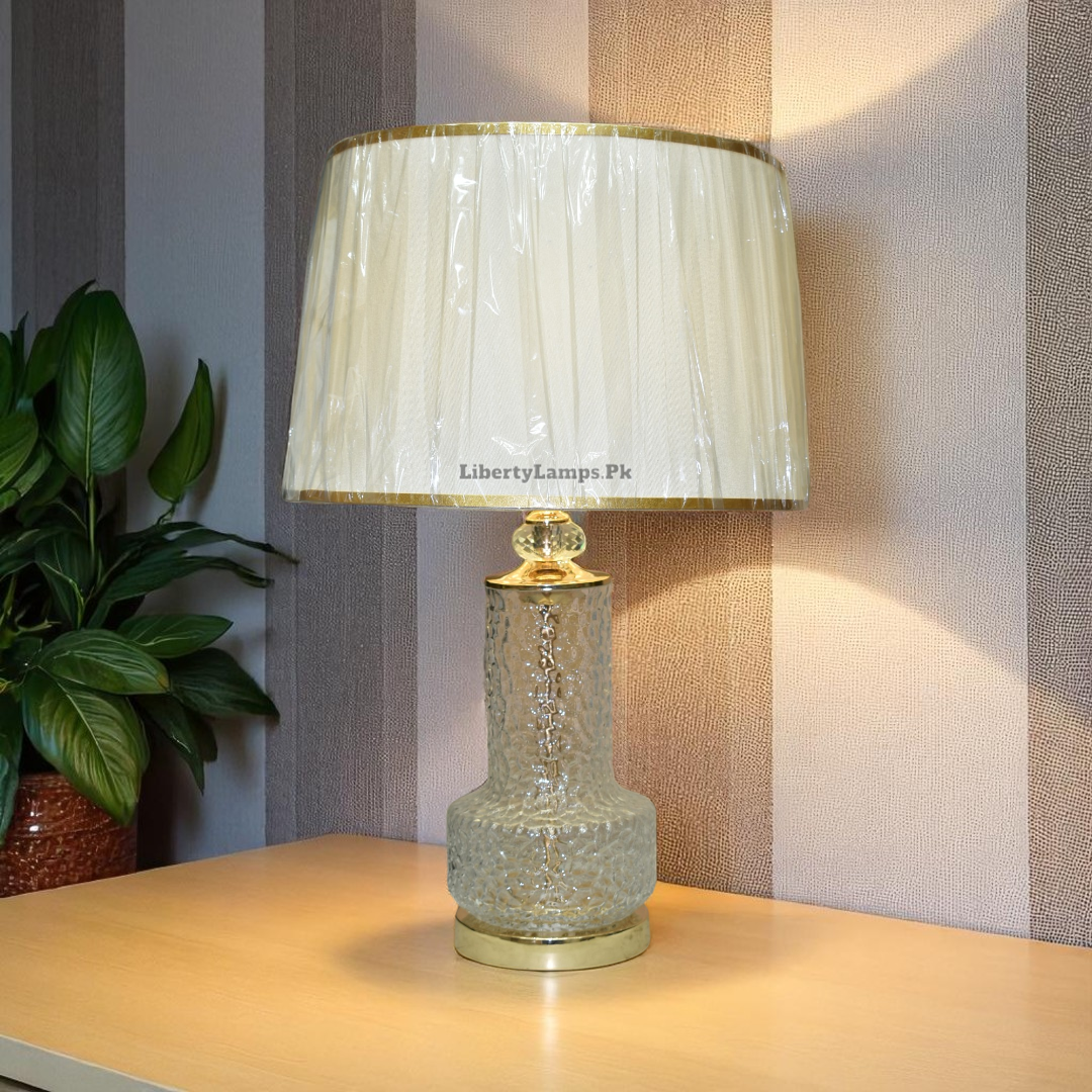 White Glass Table Lamp (Pair) – Serene Elegance | Liberty Lamps ...