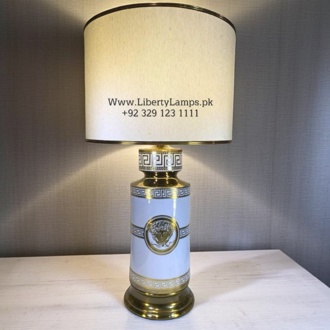 Ivory Luxe Versace Table Lamps (Pair) – Liberty Lamps – LIBERTY LAMPS
