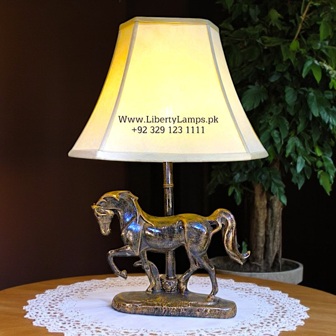 Antique Gold Horse Table Lamp (Pair) – Polyresin | Liberty Lamps ...